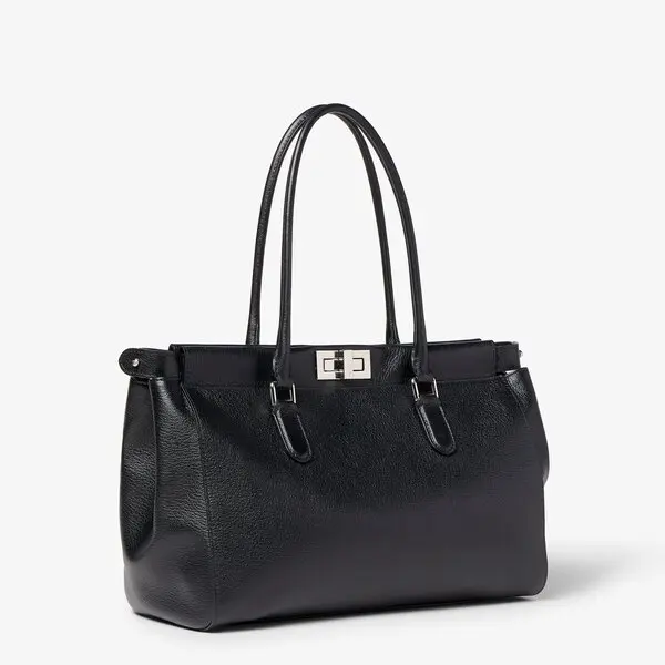 Fendi Peekaboo Tote Small Black Leather Bag